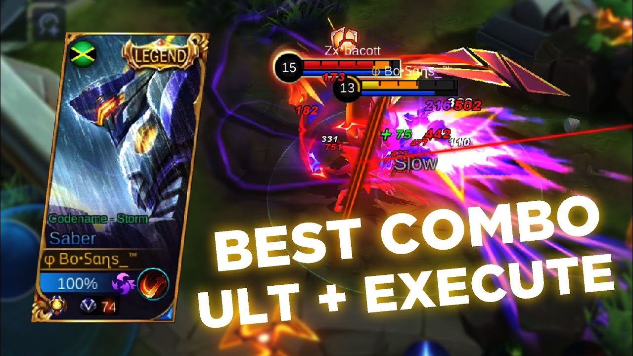SABER BEST COUNTER ASSASSIN | BEST COMBO ULTI + EXECUTE - MLBB - YouTube