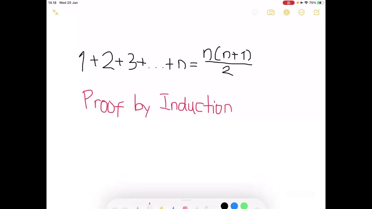 Proof of the sum of the first ‘n’ natural numbers - YouTube