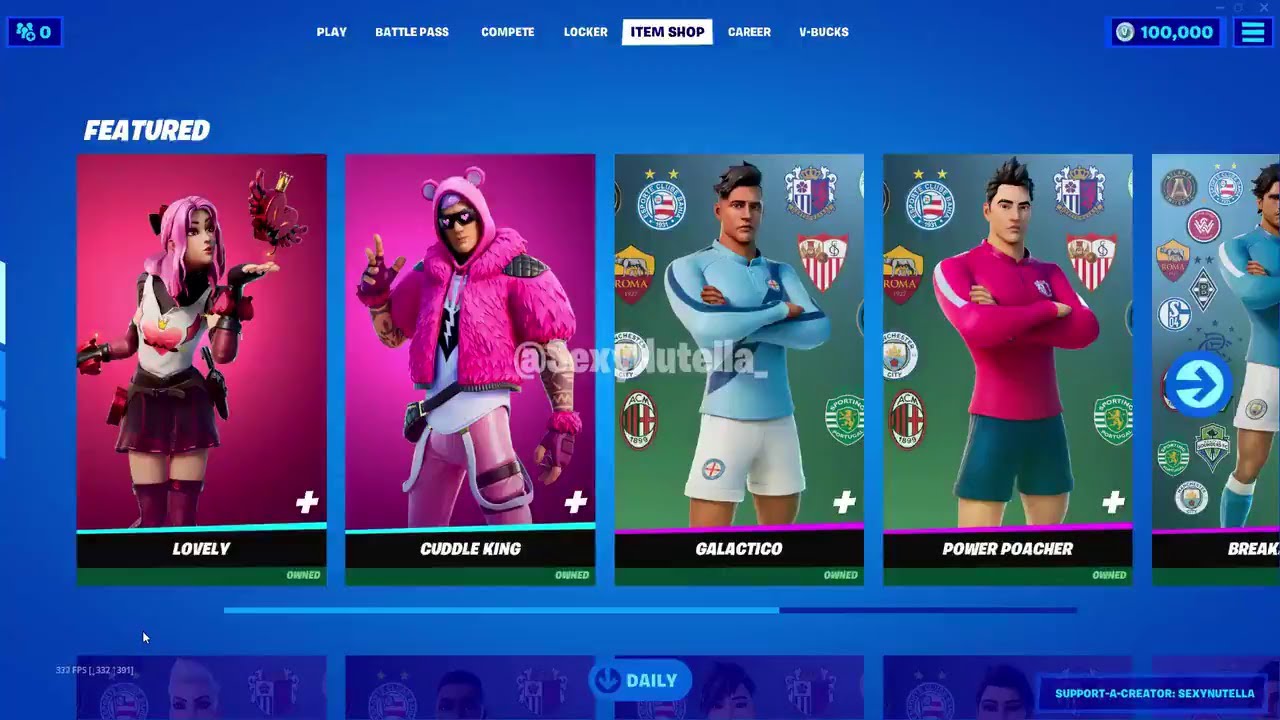 Lovely & Cuddle King Preview Item Shop FORTNITE - YouTube
