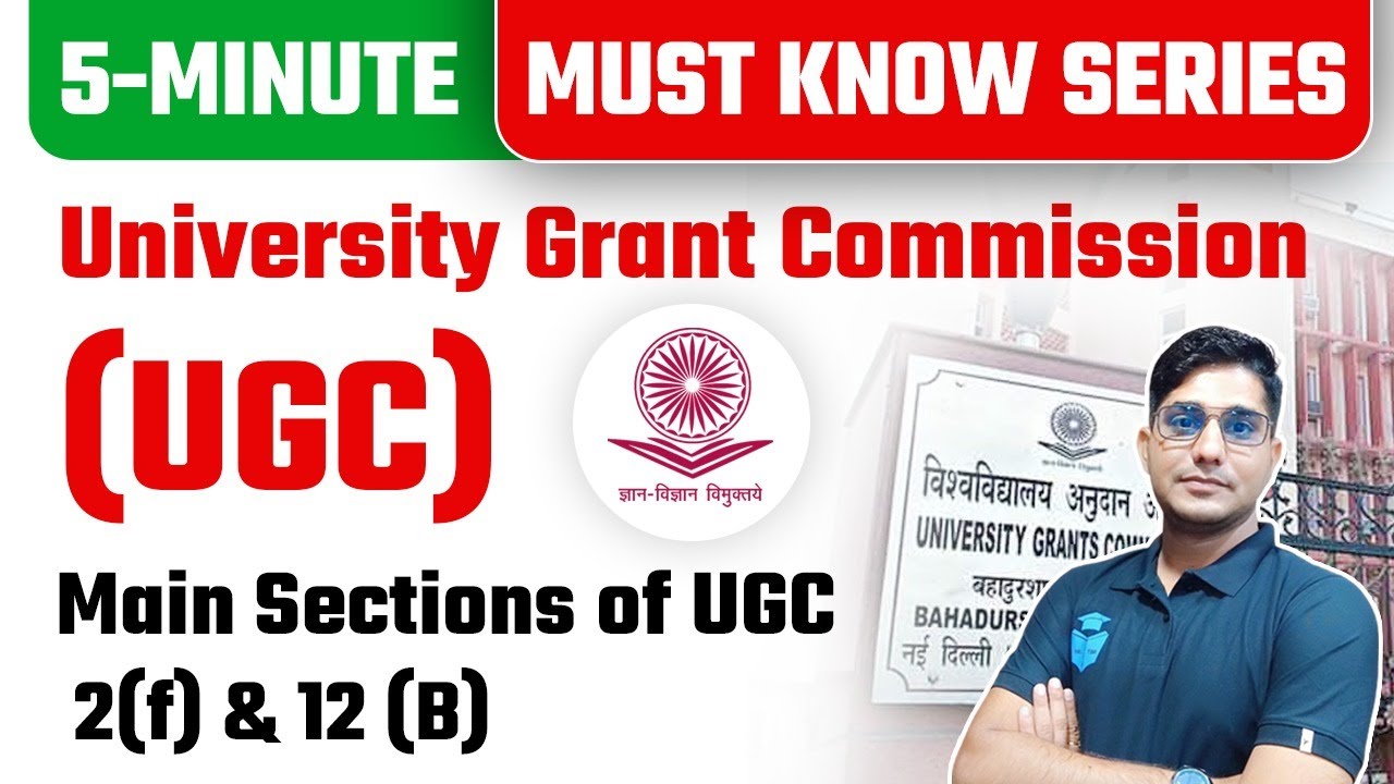 UGC Act 1956 | University Grants Commission | UGC NET Paper 1 Preparation | Must Know Series by ...