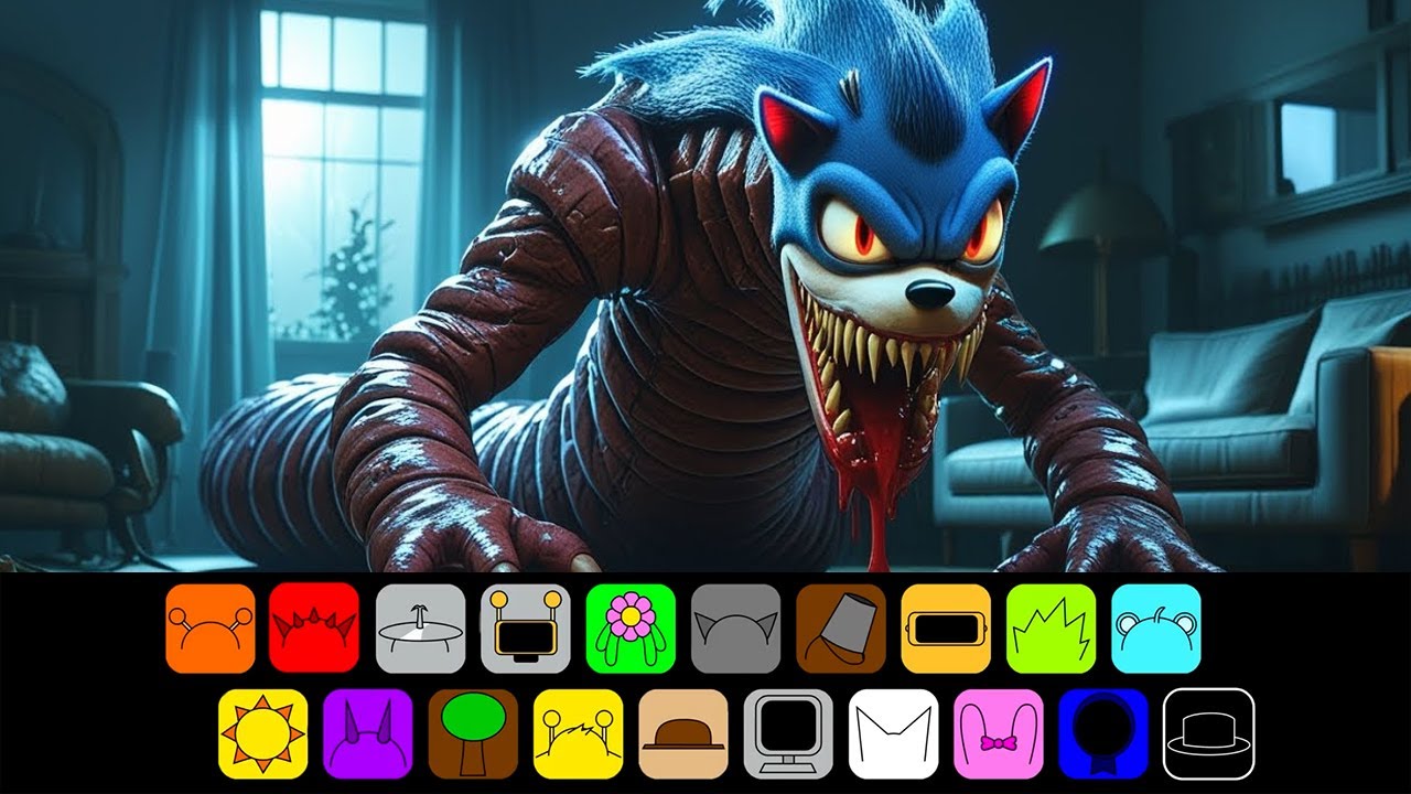 SONIC.EXE EATER | Sonic Monster Transformation Story | Incredibox ...