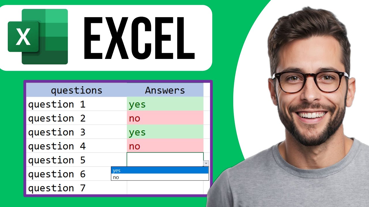 How To Create Yes Or No Drop Down List With Color In Excel YouTube How To Create Yes Or No Drop Down List With Color In Excel YouTube