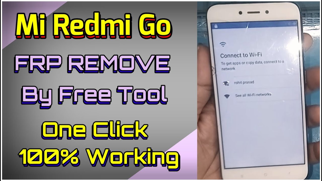 Mi Redmi Go FRP Remove By Free Tool //100% working//One Click. - YouTube