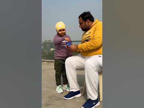 Anaya Ne Kar Diya Papa Ke Sath Moye Moye 🤣🤣 #comedy #nannuchunnu #shorts - YouTube