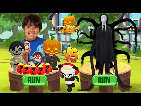 Tag with Ryan vs Slenderman Run - All Characters Unlocked Halloween Update Combo Panda All Pages