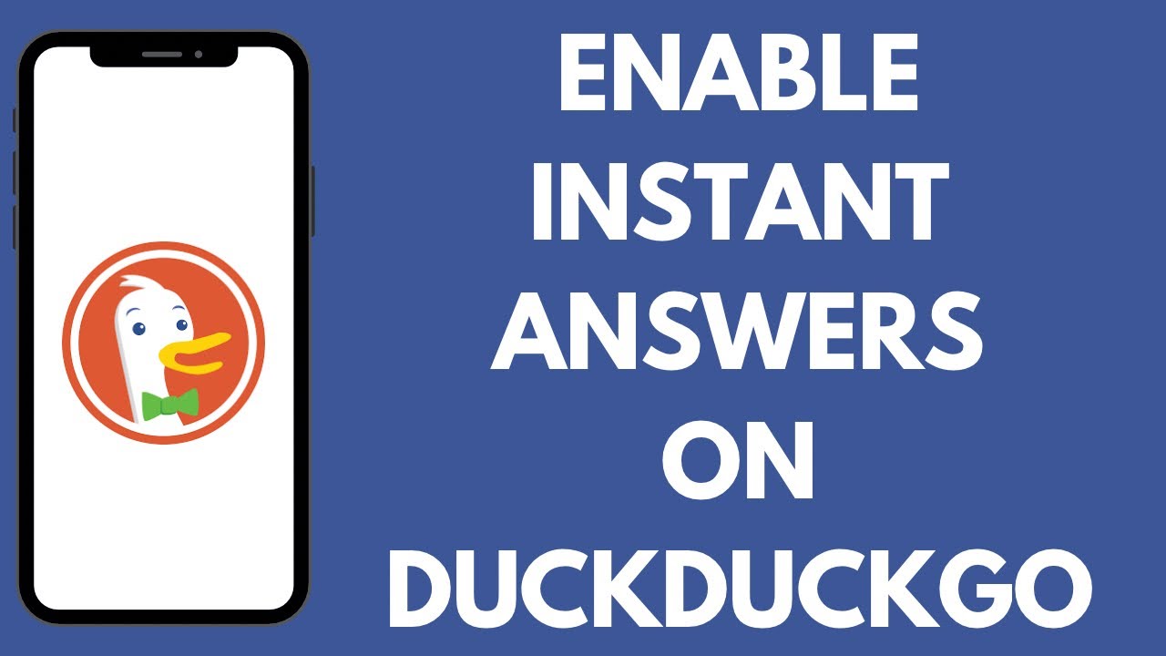 How To Enable Instant Answers On Duck Duck Go - YouTube