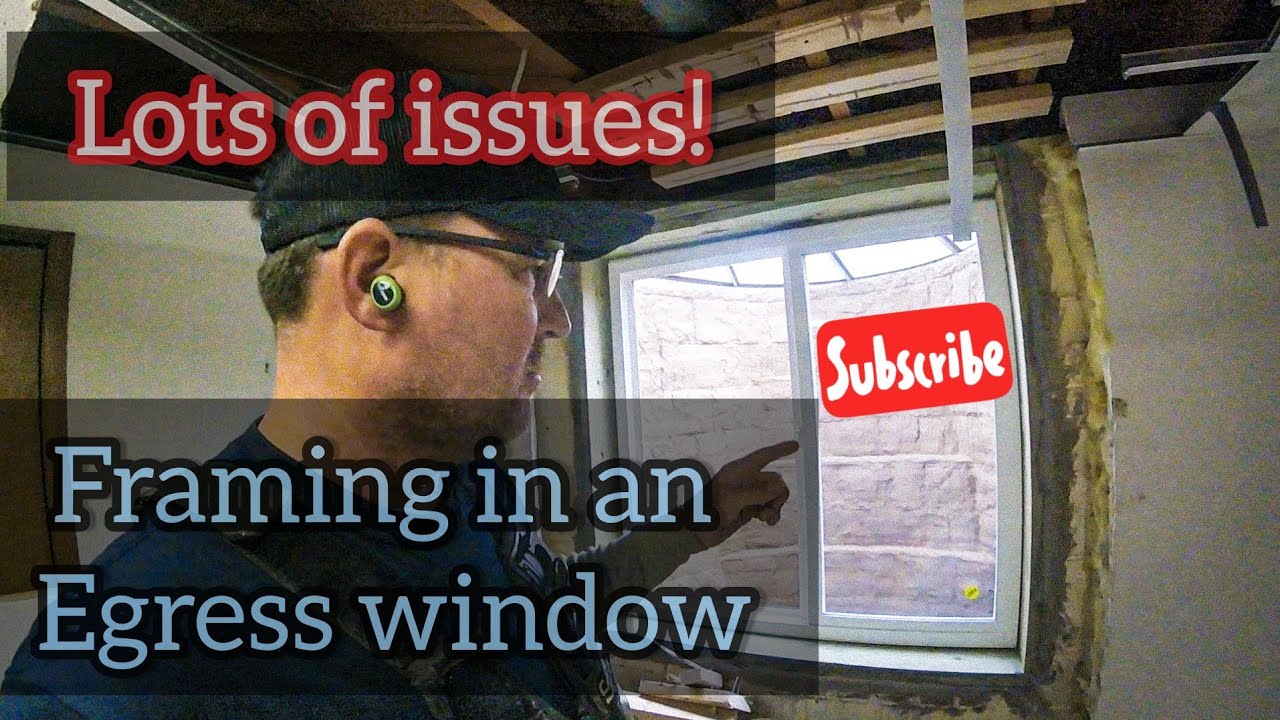 FRAMING IN AN EGRESS WINDOW WILL IT PASS INSPECTION? #carpentry # ...