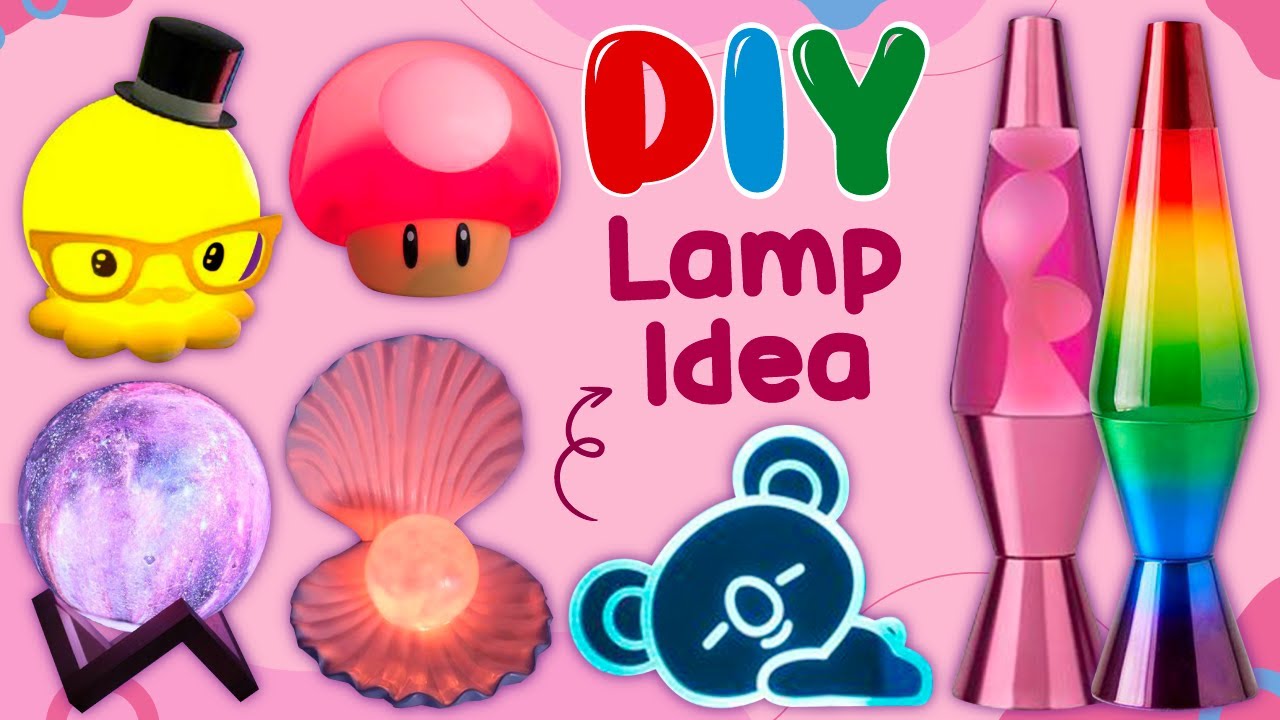 10 DIY HANDMADE LAMP IDEAS- PINTEREST ROOM DECOR IDEAS - YouTube
