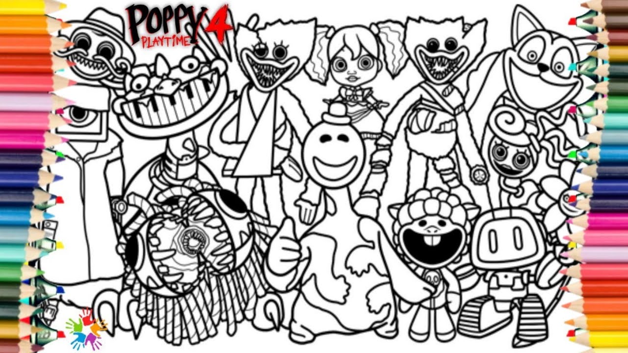 POPPY PLAYTIME Chapter 4 \ Coloring Pages \ How to Color All | New ...