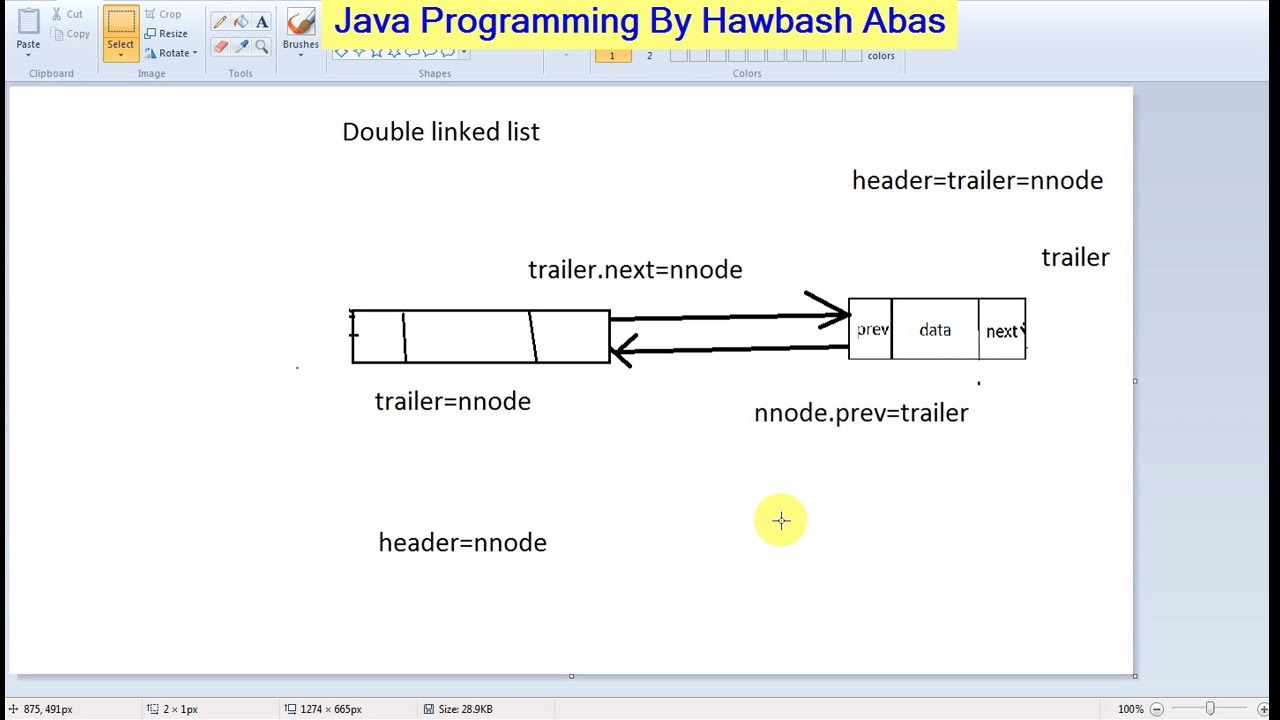 Insert Last In Double Linkedlist Kurdish Datastructure In Java By Hawbash Part17 Youtube