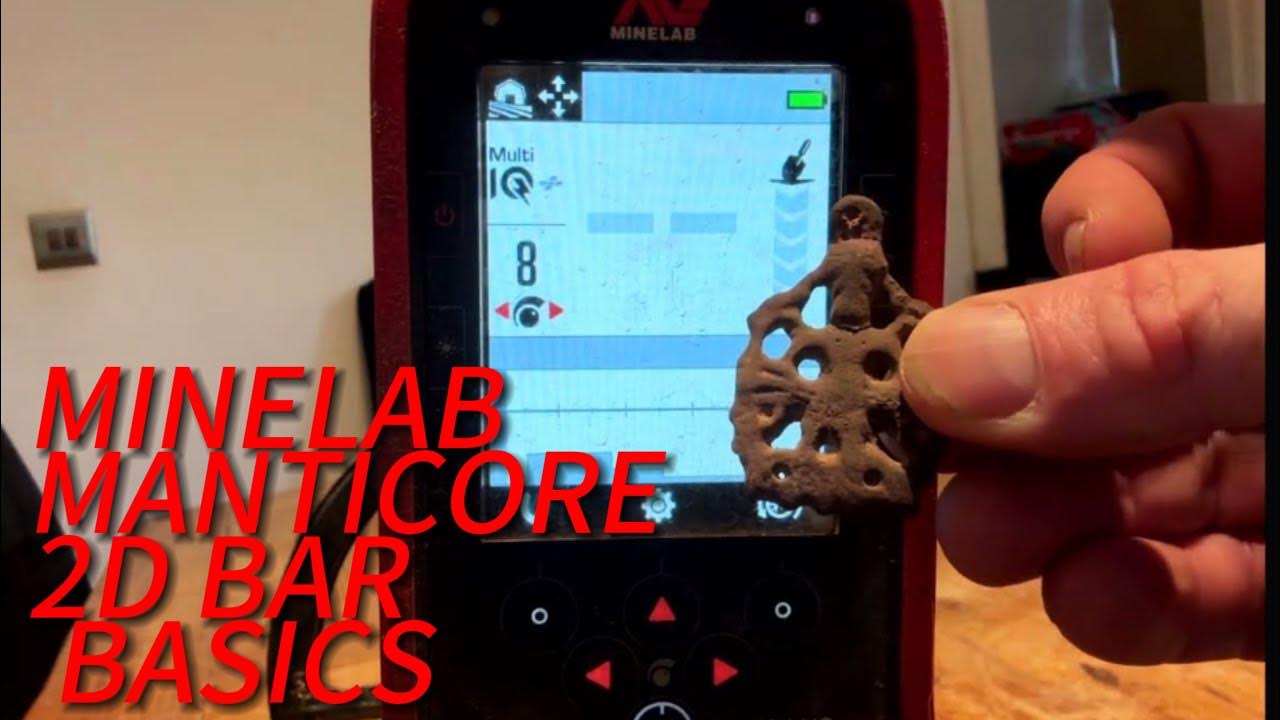 MINELAB MANTICORE 2D BAR BASICS - YouTube