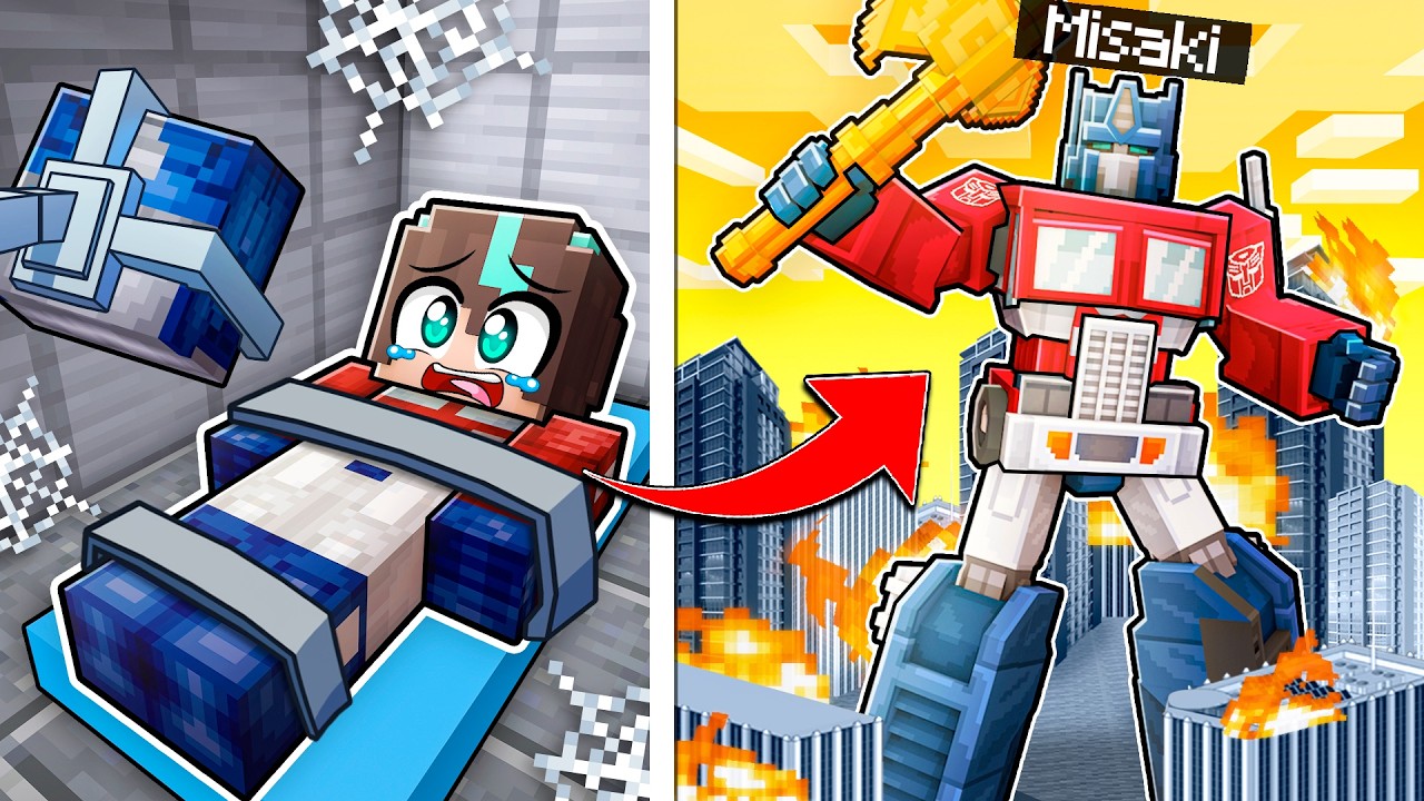 ¡Nos Convertimos en TRANSFORMERS en Minecraft!😱🤖 - YouTube