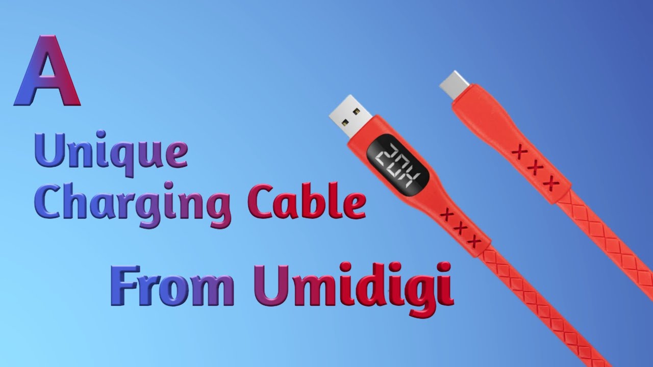 Umidigi Uline|A unique smartphone charging cable - YouTube