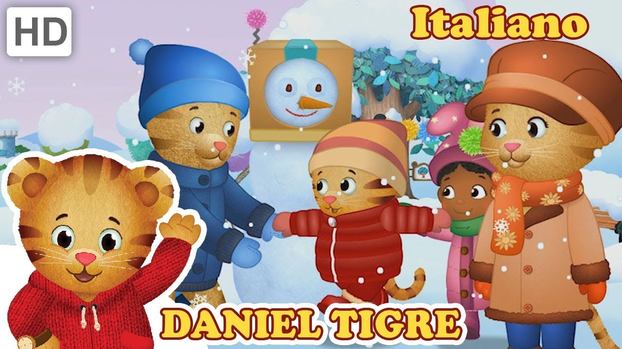 Daniel Tiger in Italiano ️ ⛄ Giocare Nella Neve! - YouTube