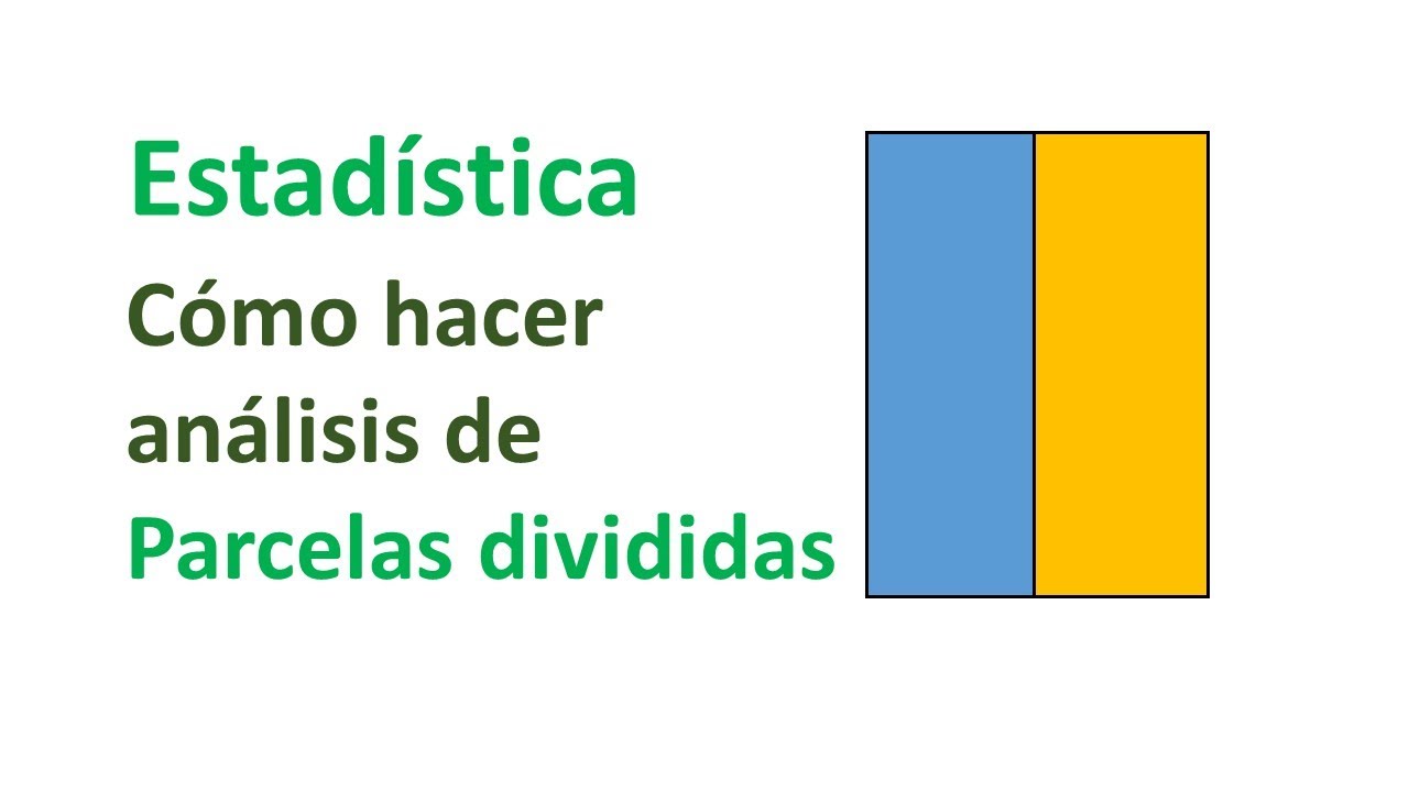 Cómo hacer análisis de parcelas divididas - YouTube