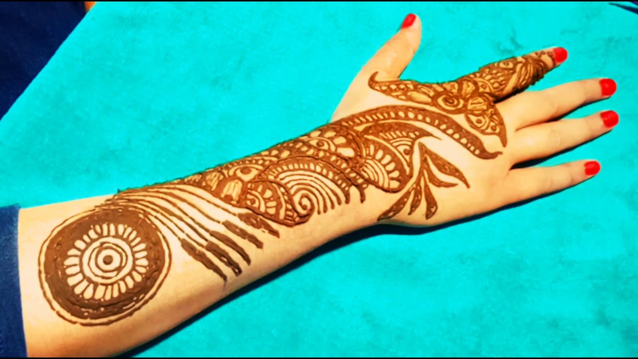 Eid simple new Kokila Arabic back hand mehandi design Special Kokila ...