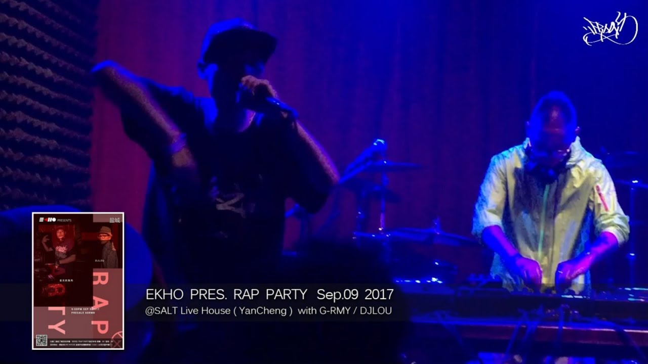 EKHO出品Rap Party 909 2017盐城站回顾 | 发光的臭肉 DJLou - YouTube