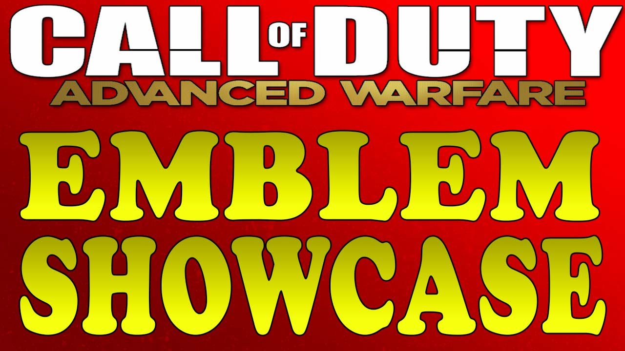 30+ EMBLEM SHOWCASE - COD Advanced Warfare Emblem Tutorial - YouTube