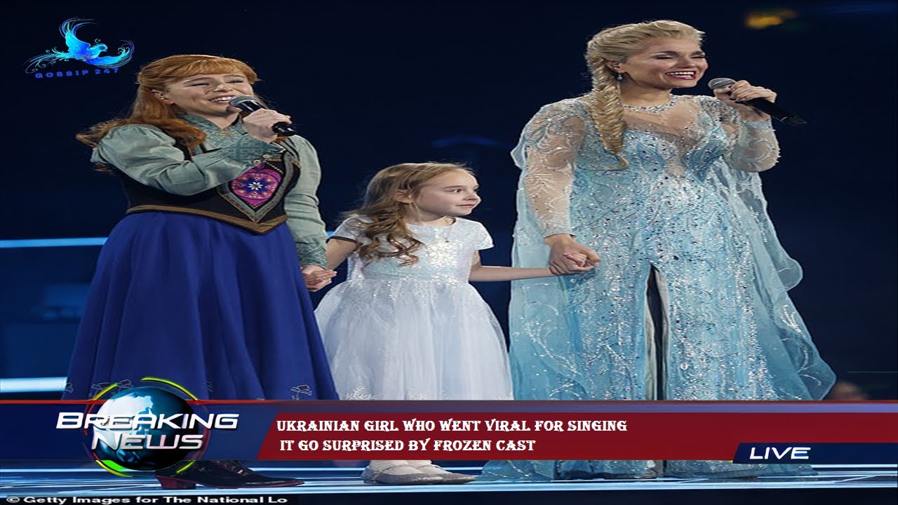 Ukrainian girl who went viral for singing It Go surprised by Frozen ...
