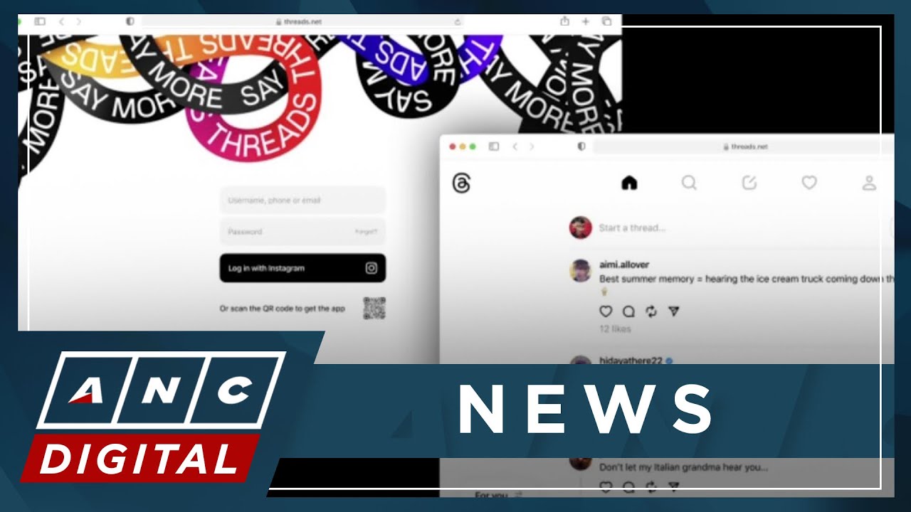 Meta's Twitter rival threads launches web version | ANC - YouTube