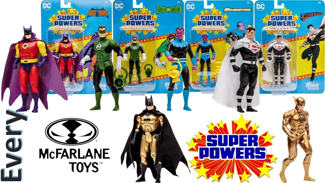 ***see newer video*** Every McFarlane Toys DC Super Powers Comparison ...
