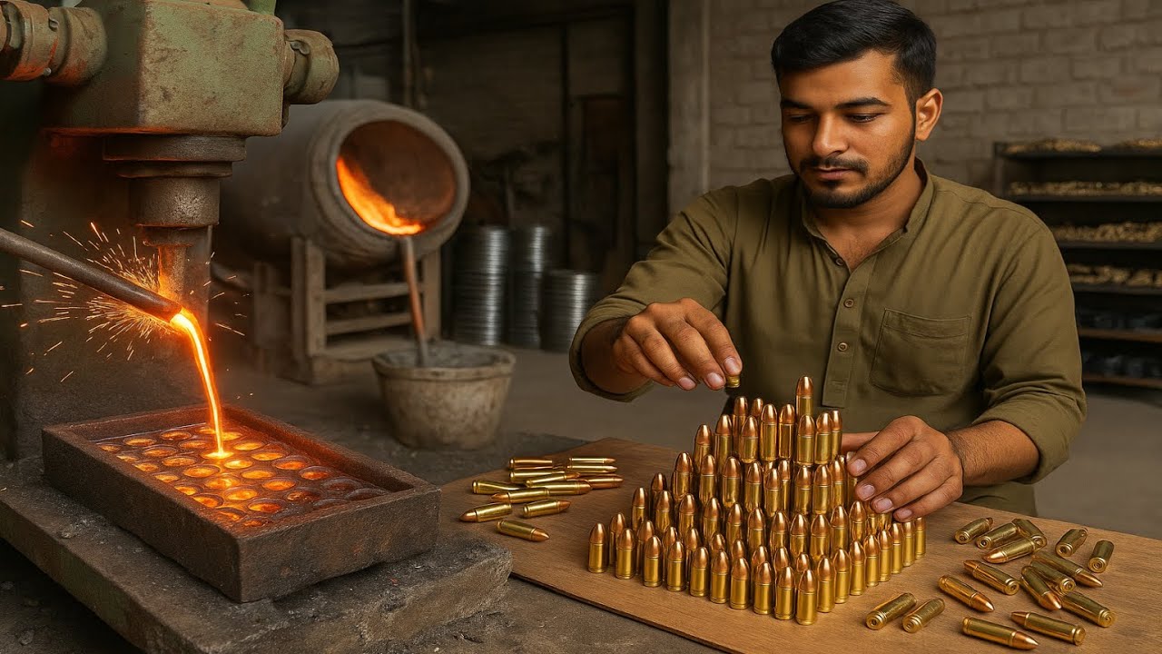 How 9mm Ammo Bullets manufacturing Process | Mass Production Process ...