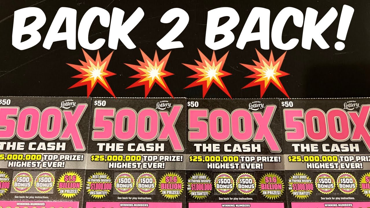 500X The Cash!! | 4 in a Row!! | The Most Expensive Scratch Off Tickets ...