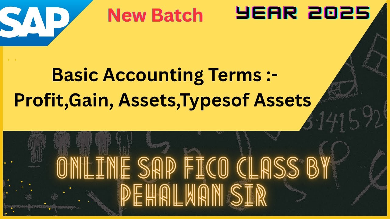 Basic Accounting Terms Explain- Profit, Gain, Asset, Types of Assets ...