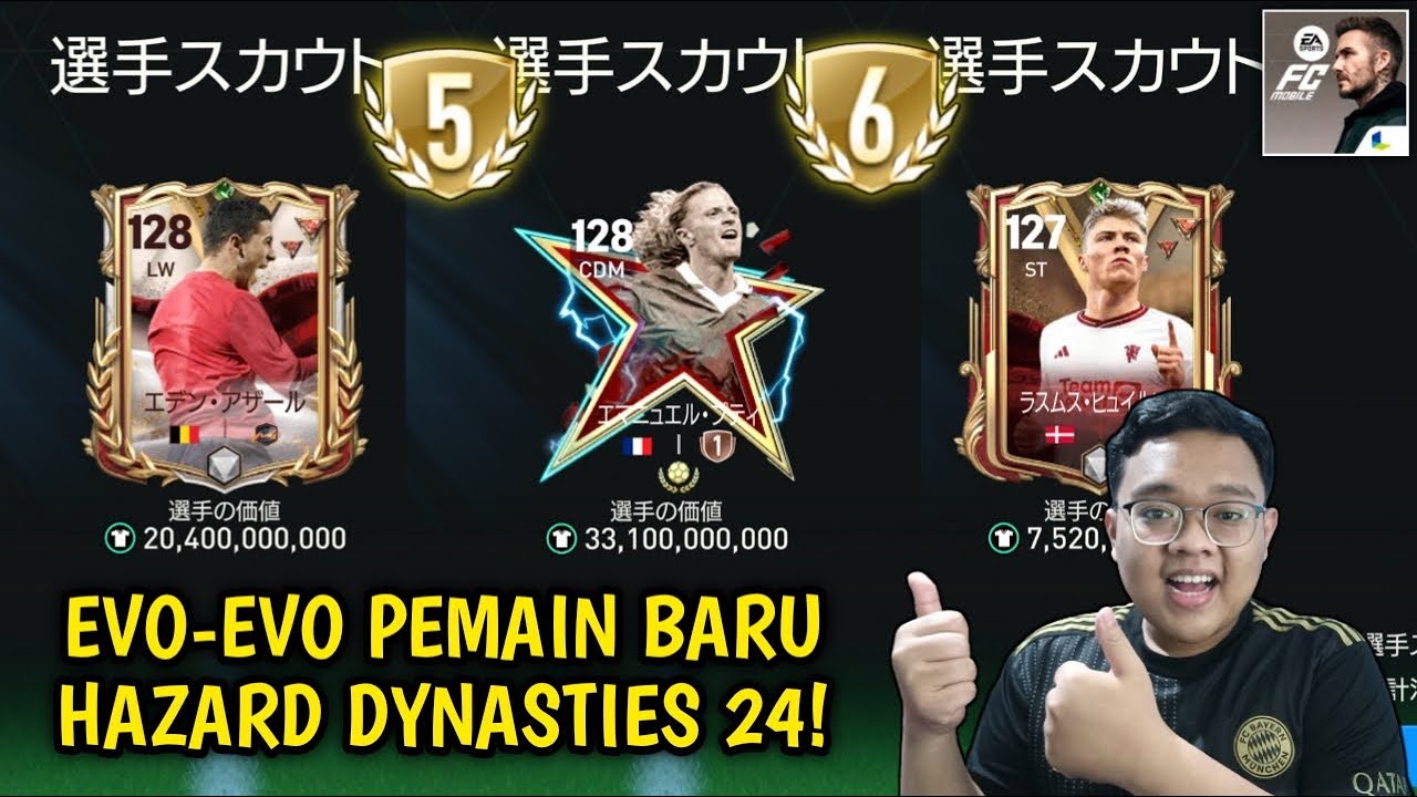 LETS GO KITA EVO-EVO PEMAIN LAGI ADA HAZARD DYNASTIES 24 TERBARU DAN PETIT - FC MOBILE NEXON ...