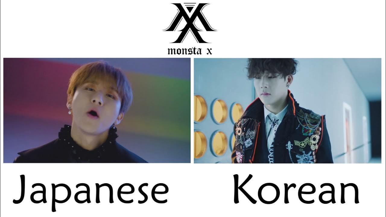 Monsta X - Beautiful Japanese vs Korean | Comparison + Split Audio - YouTube