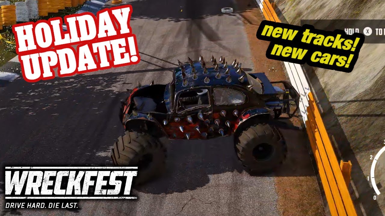 Session #4 - Wreckfest Holiday Update tracks and Modified Monsters Car ...