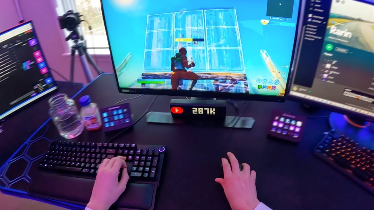 Fortnite but You Are Me Streaming (POV)😍 + Gaming Setup & ASMR - YouTube