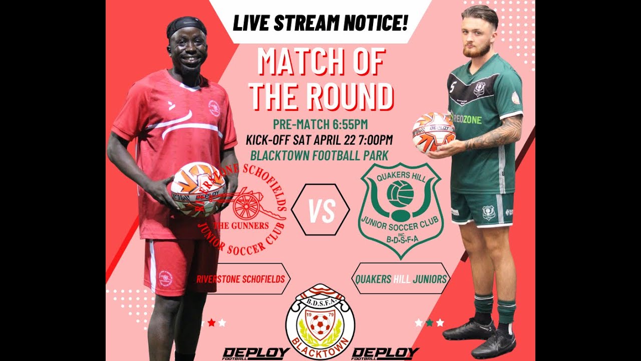 BDSFA | Riverstone Schofields Vs Quakers Hill Jnr SC - YouTube