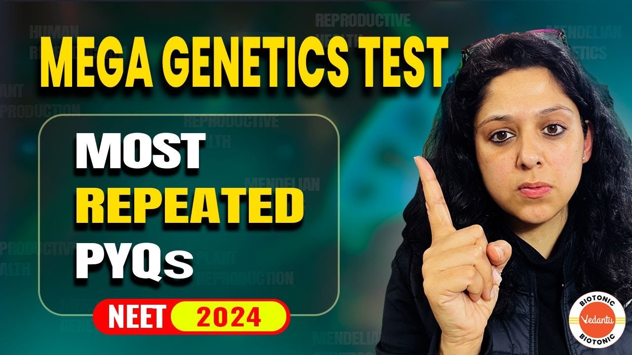 🔥 MEGA GENETICS TEST #2📚| Most Repeated Question🔄| CBSE Biology Class ...