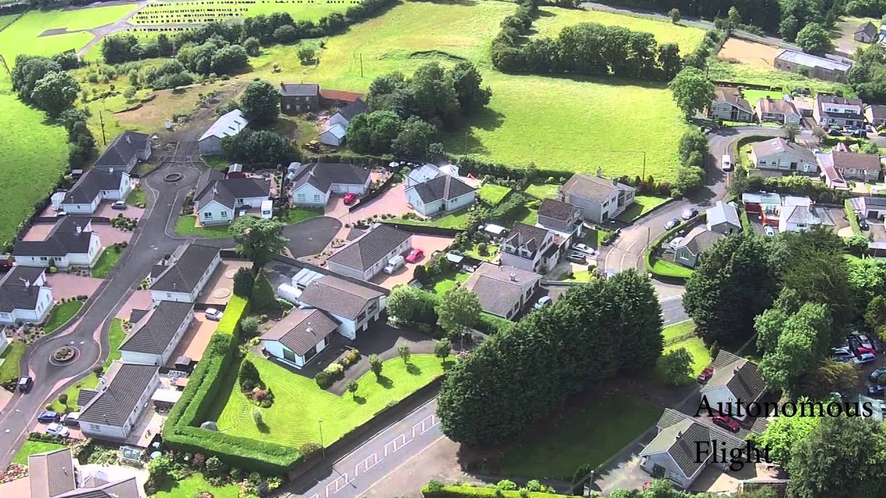 Aerial View of Cullybackey Ballymena - YouTube