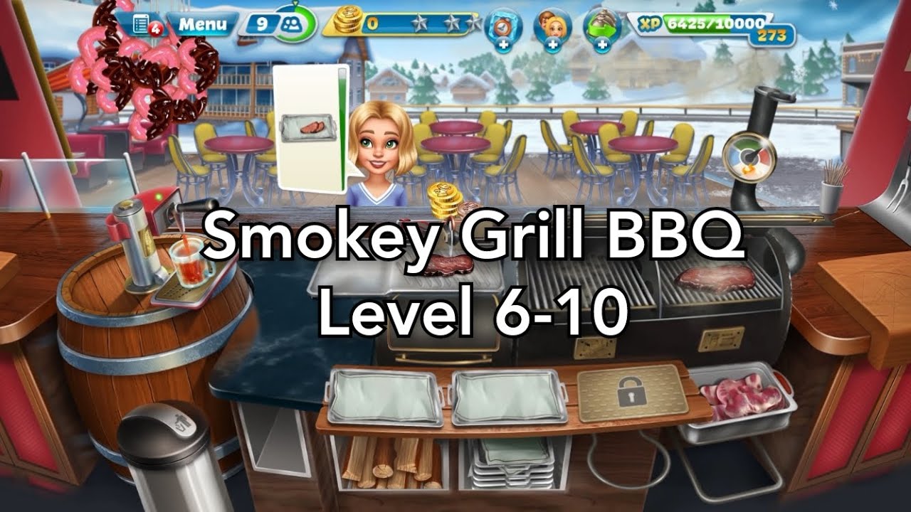 Cooking Fever - Smokey Grill BBQ Level 6-10 - YouTube