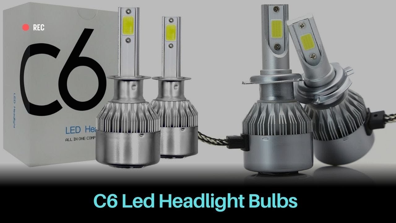 2PCS C6 H1 H3 Led Headlight Bulbs H7 COB LED Car Lights H4 880 H11 72W ...