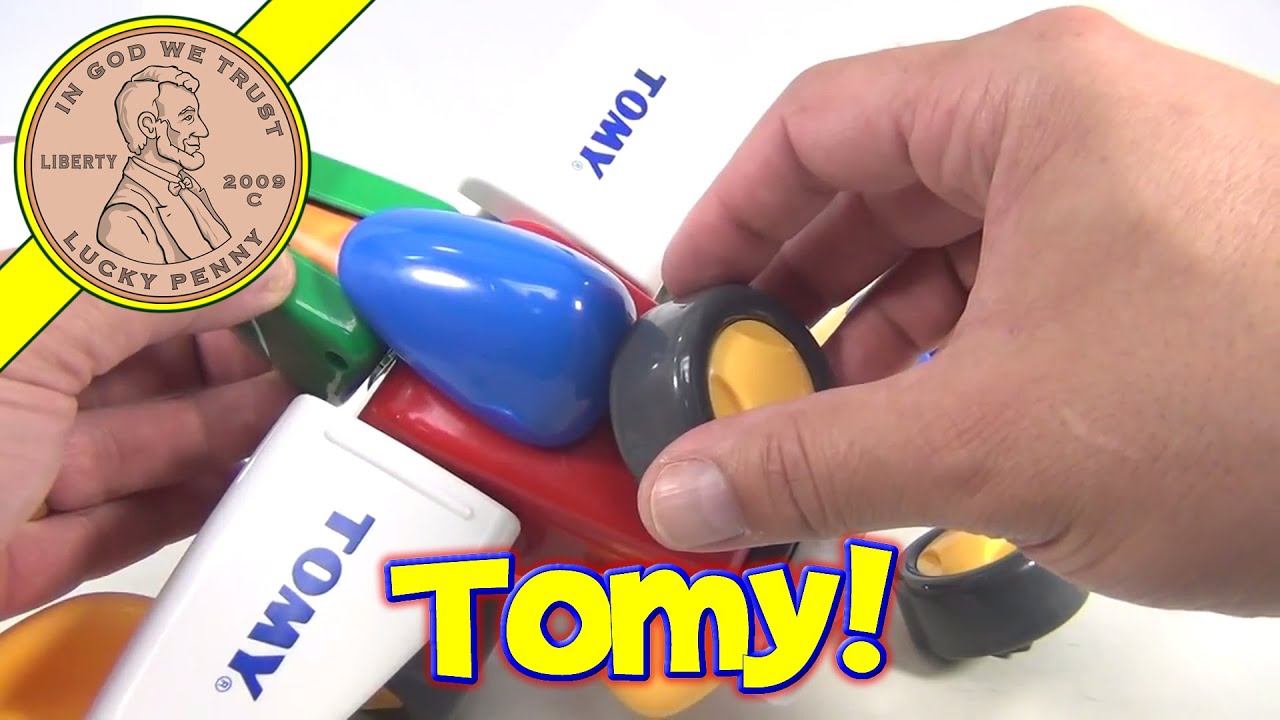 Tomy Constructables Motorized Building Playset for Kids - 4 Vehicles ...