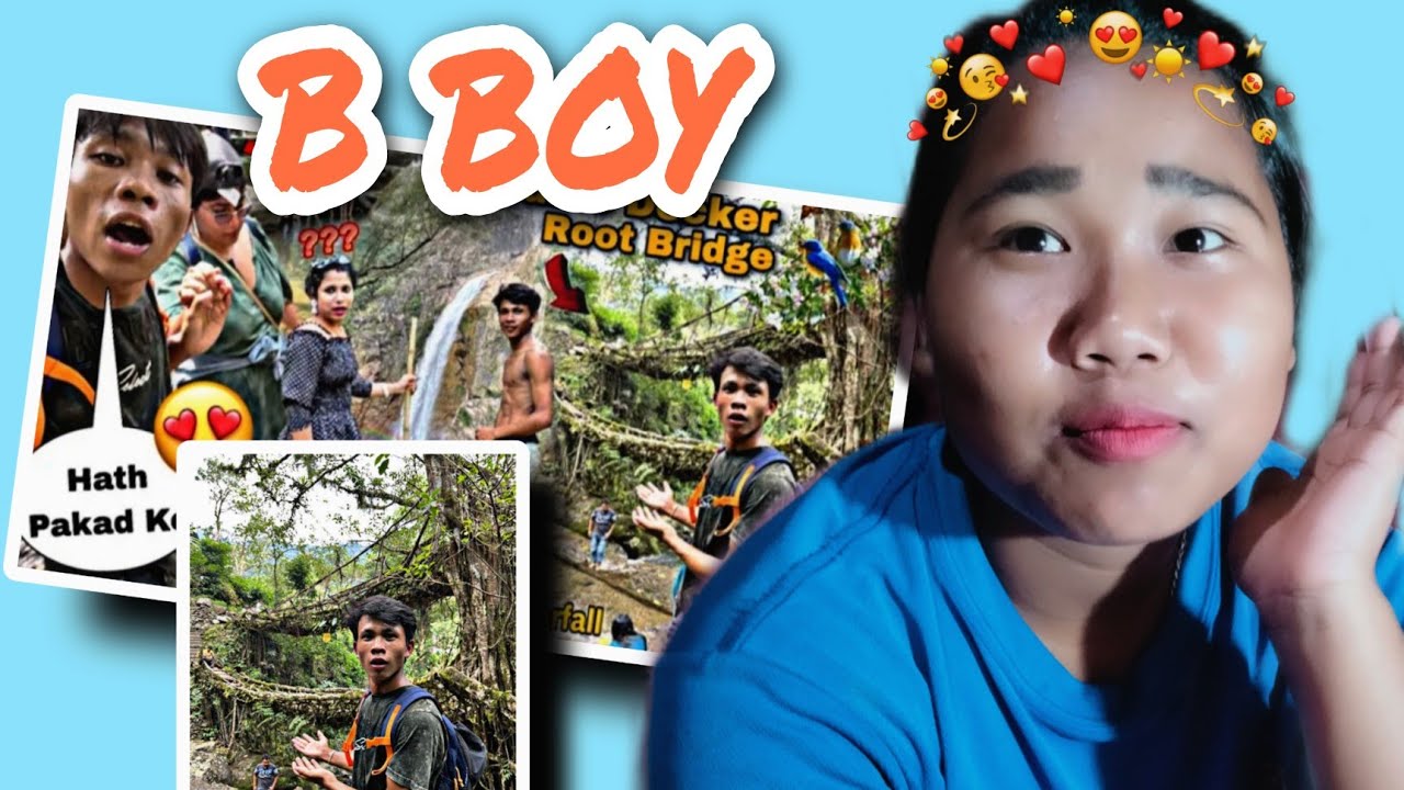 DOUBLE DECKER LIVING ROOT BRIDGE RAINBOW WATERFALL || @BBoysTube - YouTube