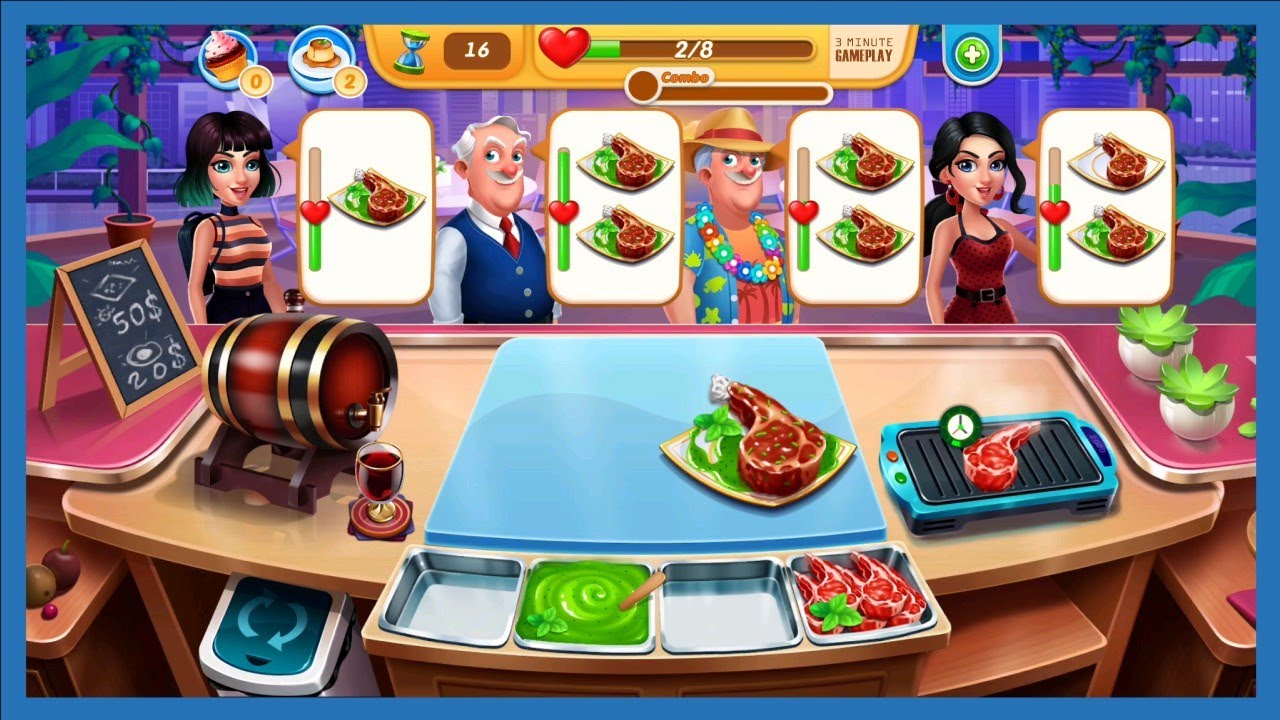 Cooking Tour - Japan Chef Game | 3 Minute Gameplay e.02 | Mini BBQ ...