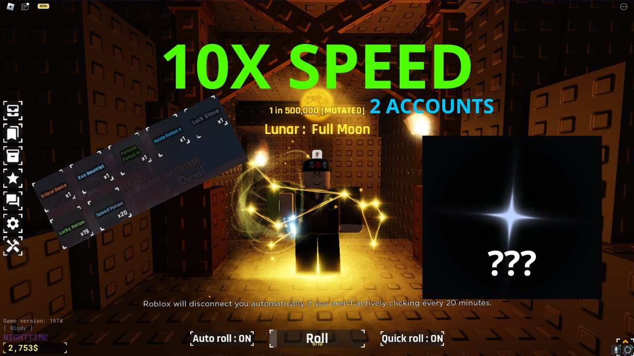 I USED EVERY POTIONS ON 10X SPEED!! (2 ACCOUNTS) - YouTube