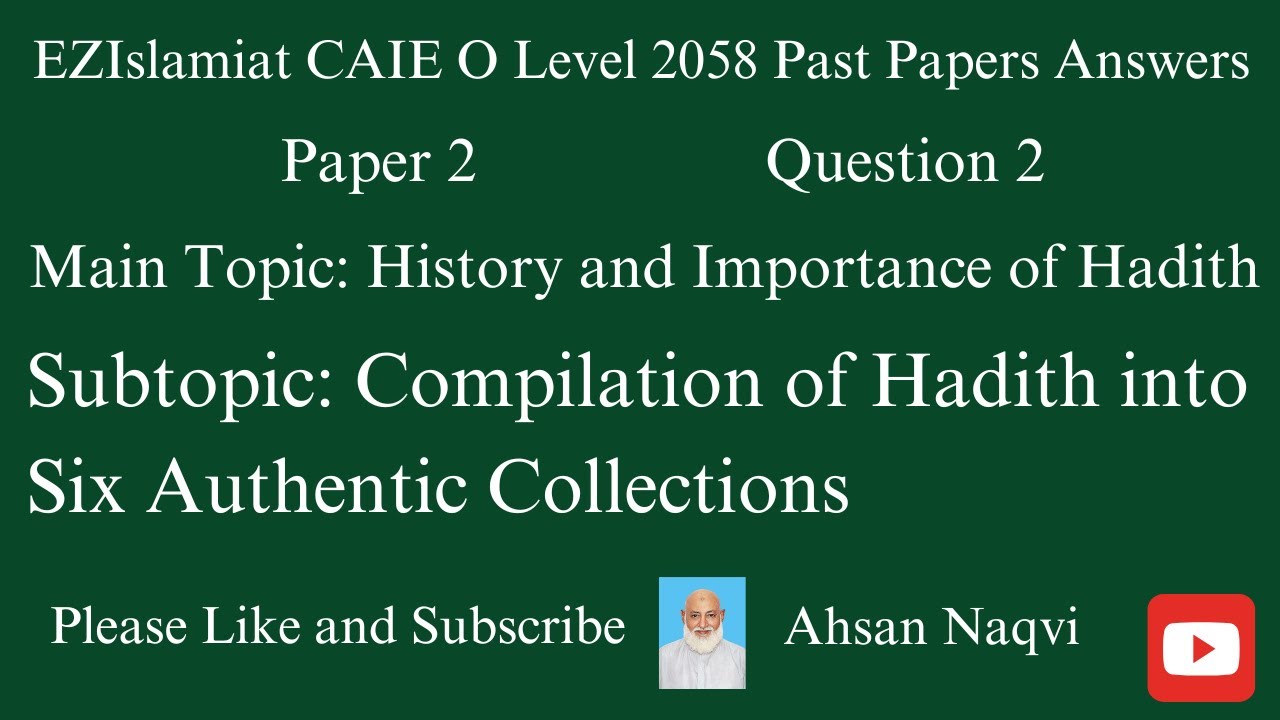 Stages of Compilation of Hadith from Prophet(sw) up to Imam Bukhari ...