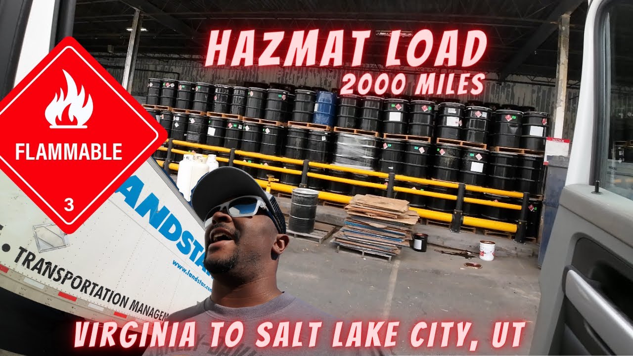 HAZMAT LOAD 2000 Miles From Virginia to Salt Lake City UT - YouTube