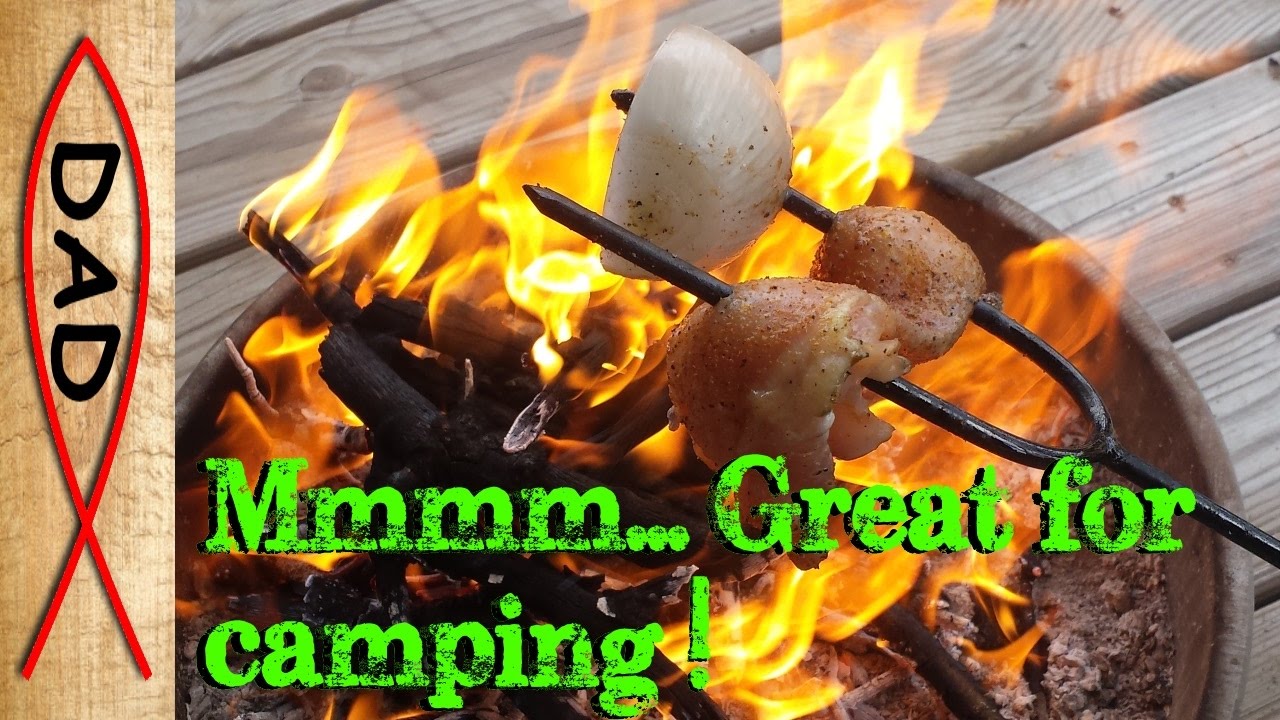 Awesome fire roasting sticks - you could cook a chicken! - YouTube