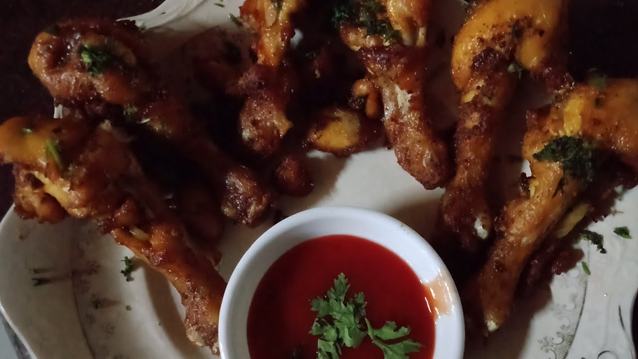 Super chicken legs piece fry in 5 min's . - YouTube