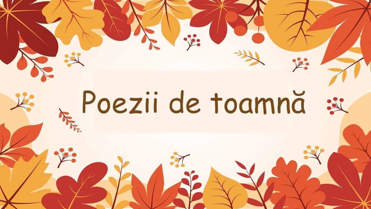 Poezii de toamna - YouTube