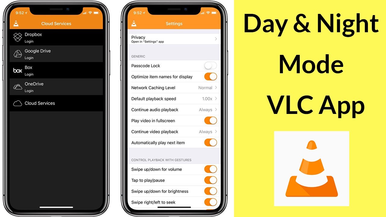 How to Set VLC App to Change Theme Between White & Black According to ...