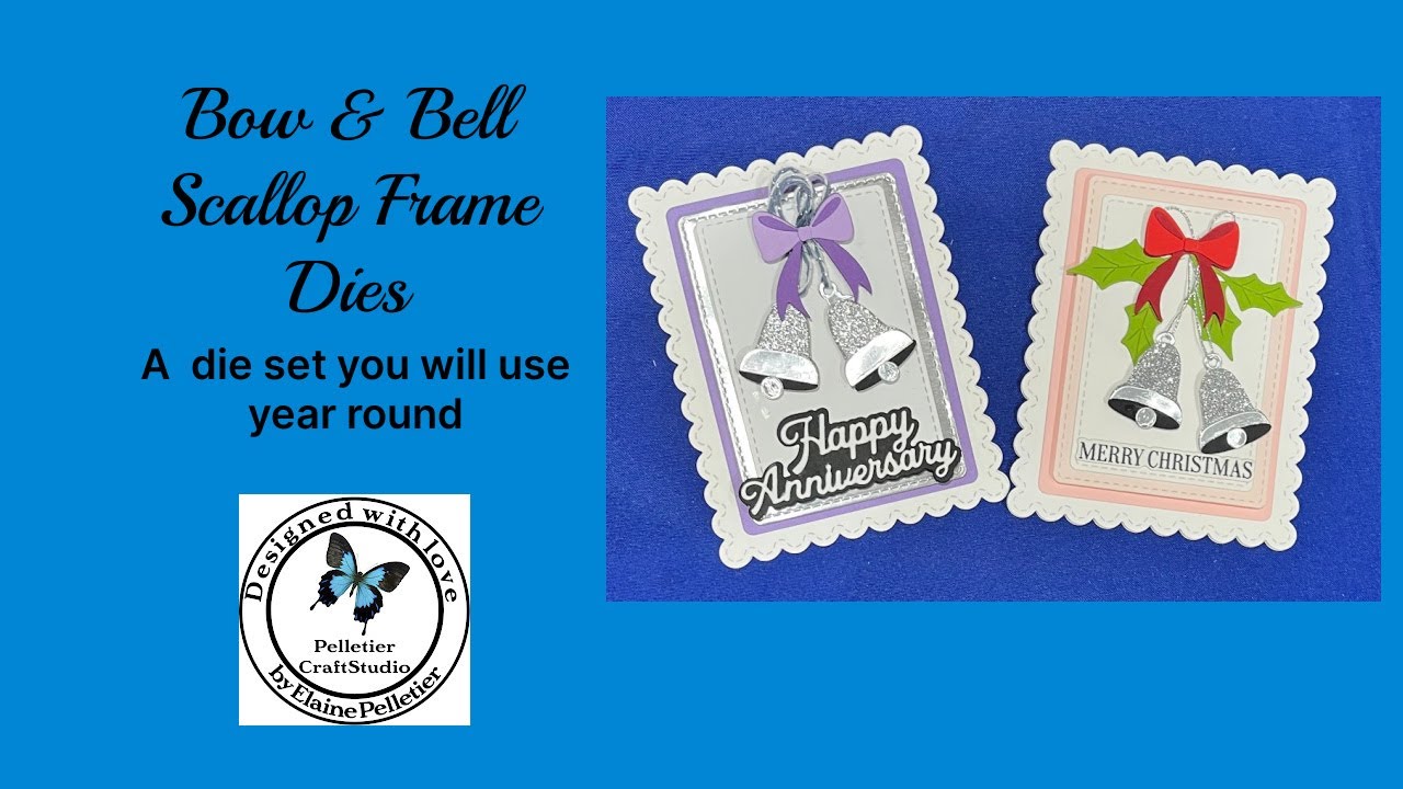 How to use Bow & Bell Scallop Frame by Spellbinder - YouTube