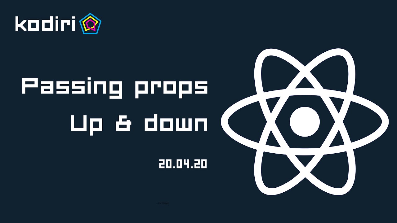 Passing props up & down in React - 20-04-20 - YouTube