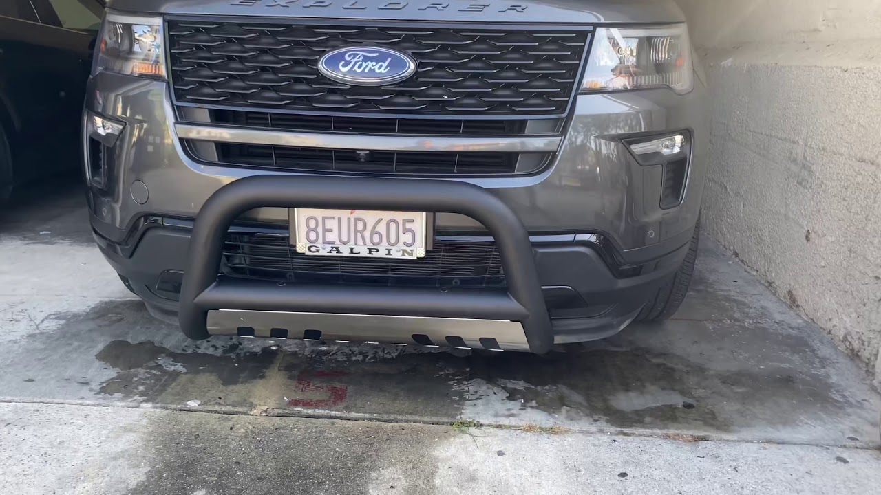 Ford Explorer For 11-19 Ford Explorer Matte Blk Bull Bar - YouTube